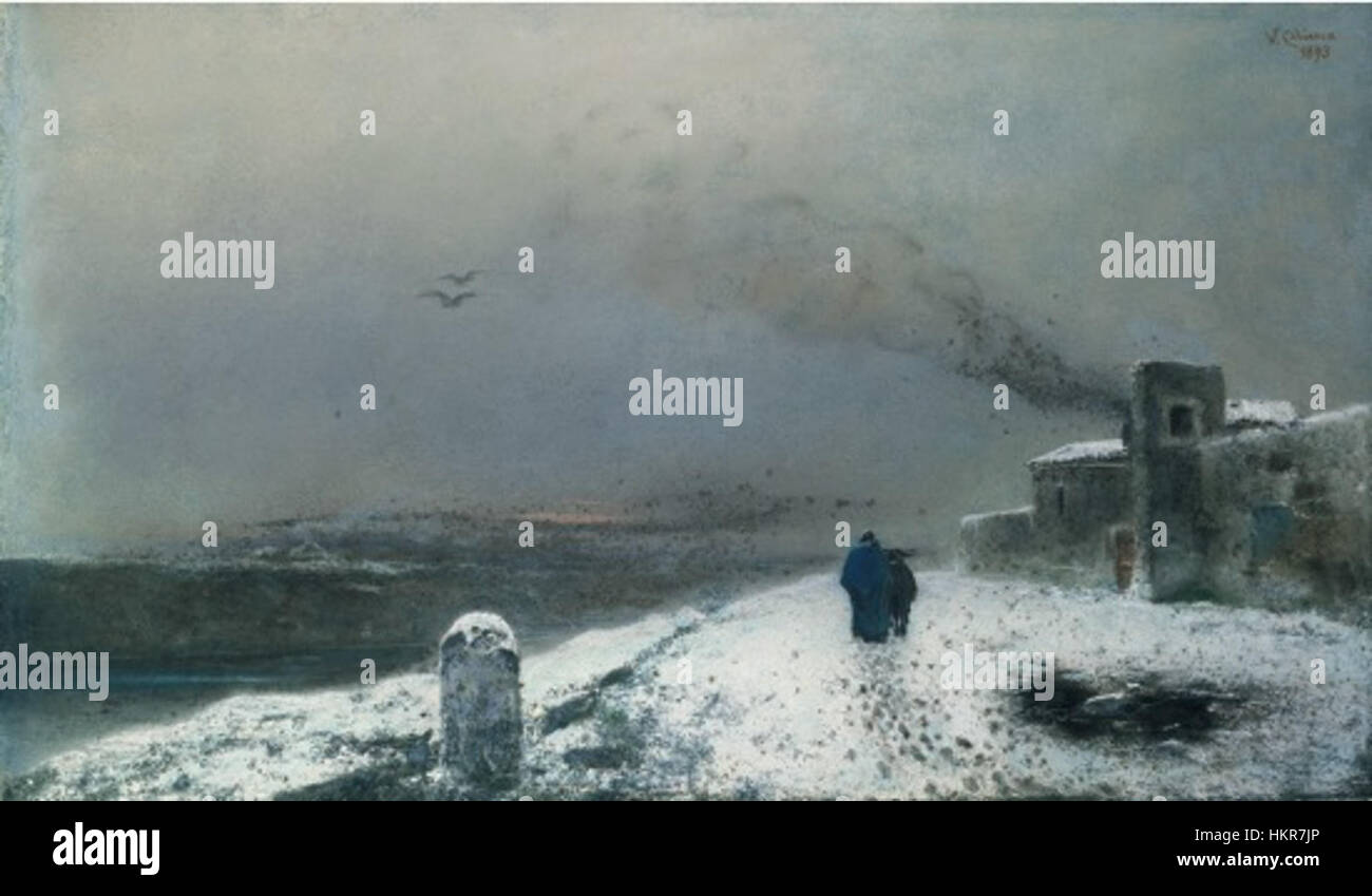 This artwork, titled 'Nevii Romane' by Cabianca, portrays scenes ...