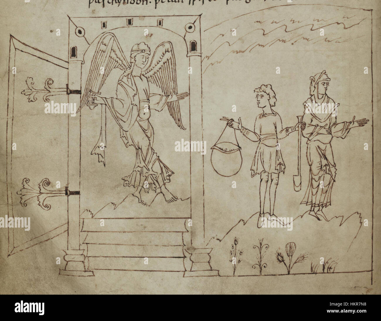 This illustration from the Caedmon Manuscript, a 7th-century Old ...