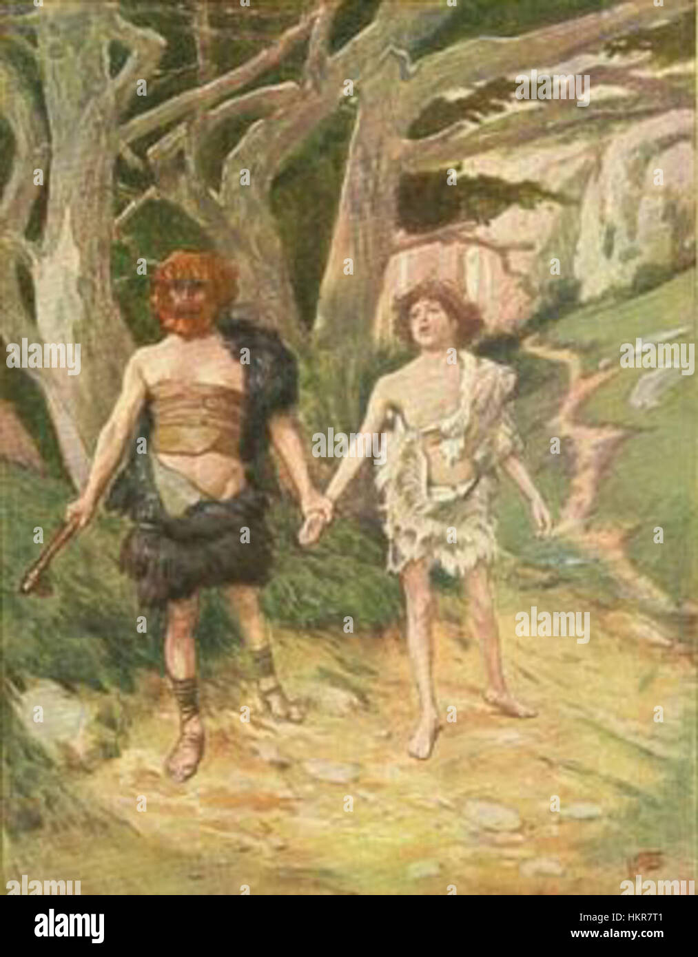 This painting by James Tissot depicts the Biblical scene of Cain ...