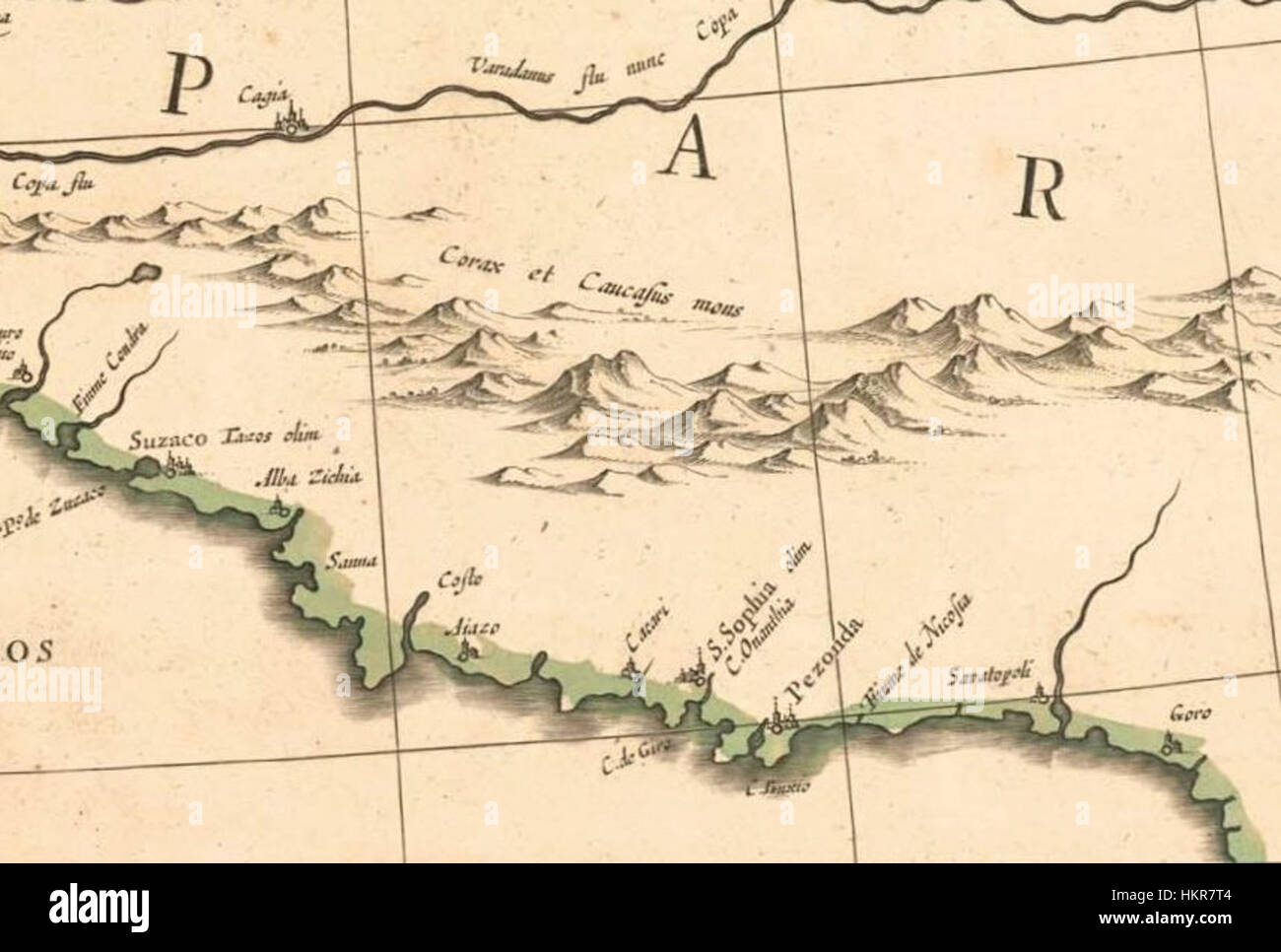 A map by Blaeu from 1645 depicting Taurica Chersonesus and the region ...