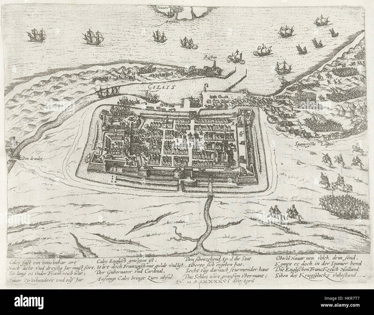 This 1576 painting of Calais, France, captures the coastal city as it ...