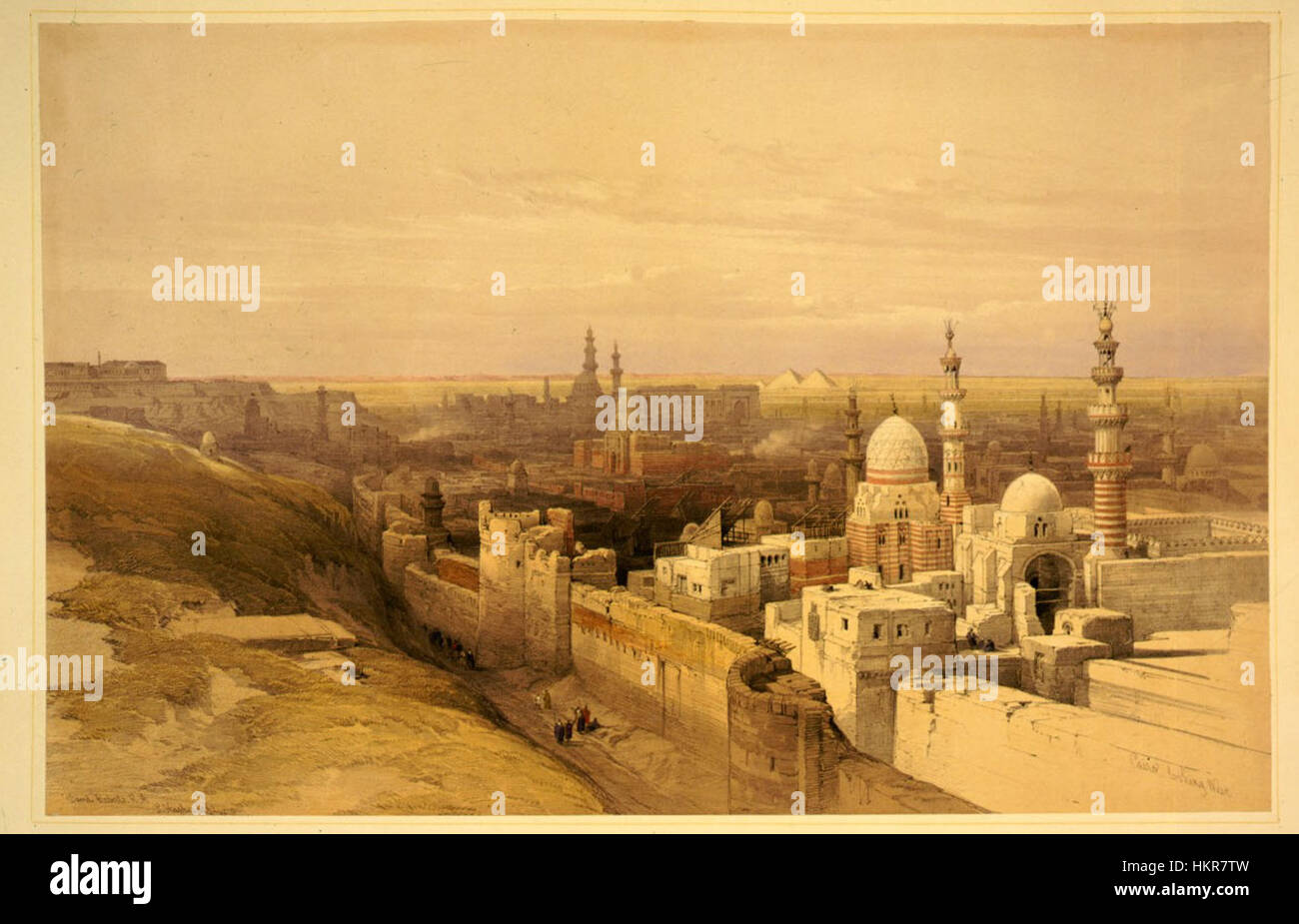David Roberts' painting 'East View of Cairo' from the 19th century ...