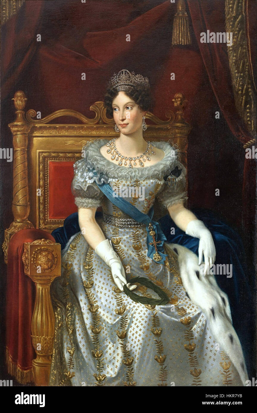 This portrait by Giovanni Battista Callegari depicts Maria Luigia ...
