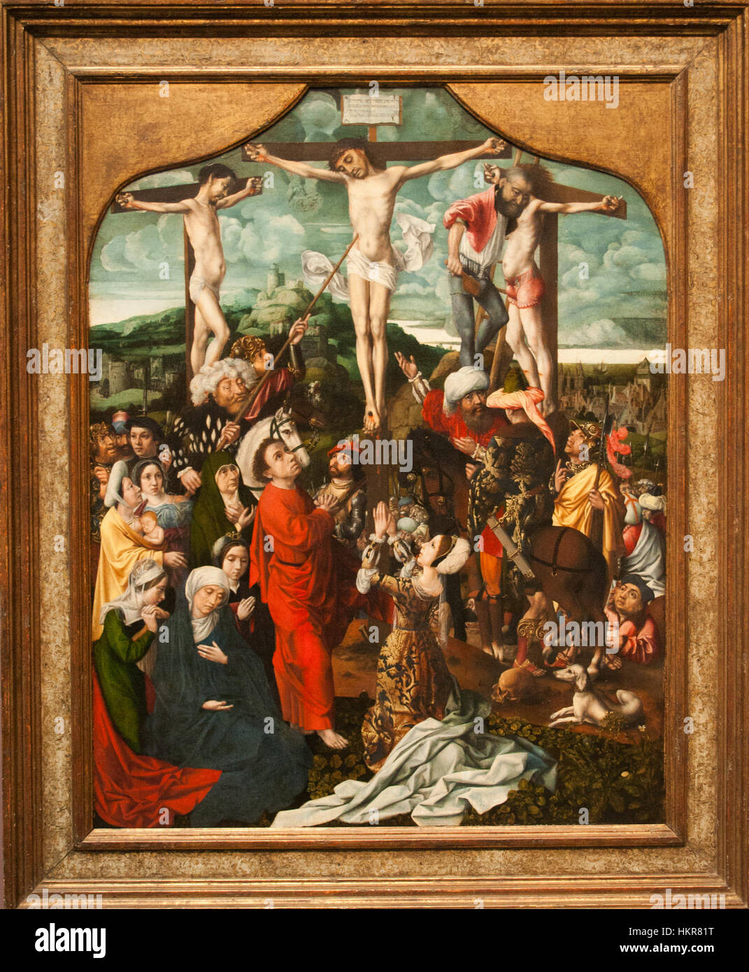 'Calvary' by Provoost portrays the biblical scene of Christ’s ...
