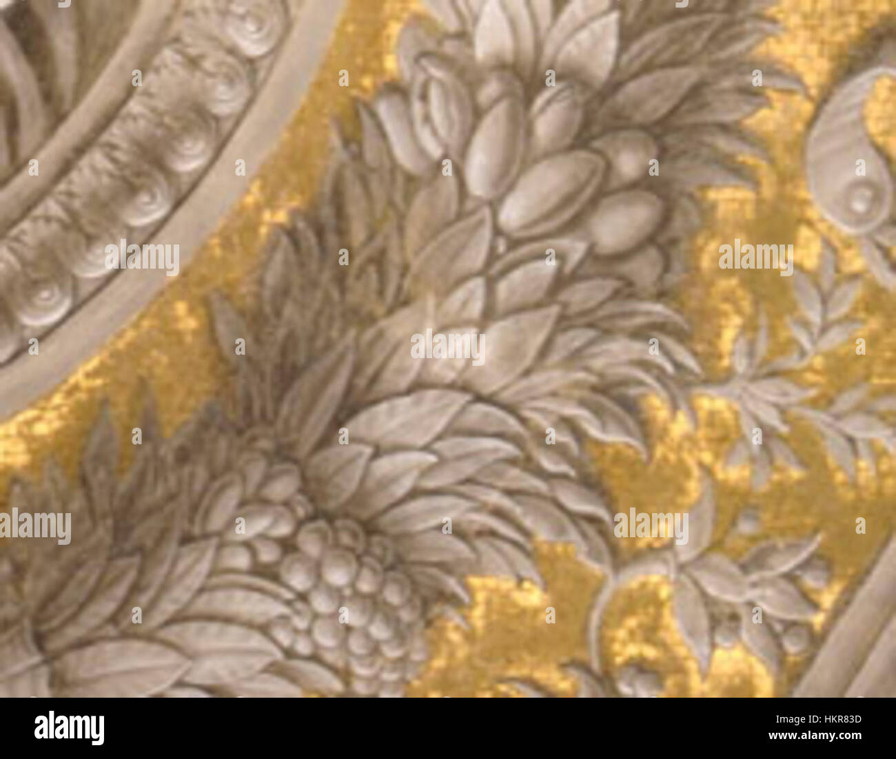 This artwork, titled 'Camera picta,' depicts Emperor Tiberius ...