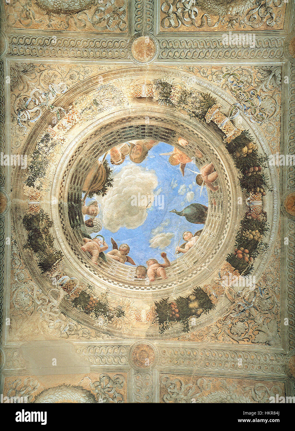 The 'Camera Picta' ceiling, painted by Andrea Mantegna, is a renowned ...
