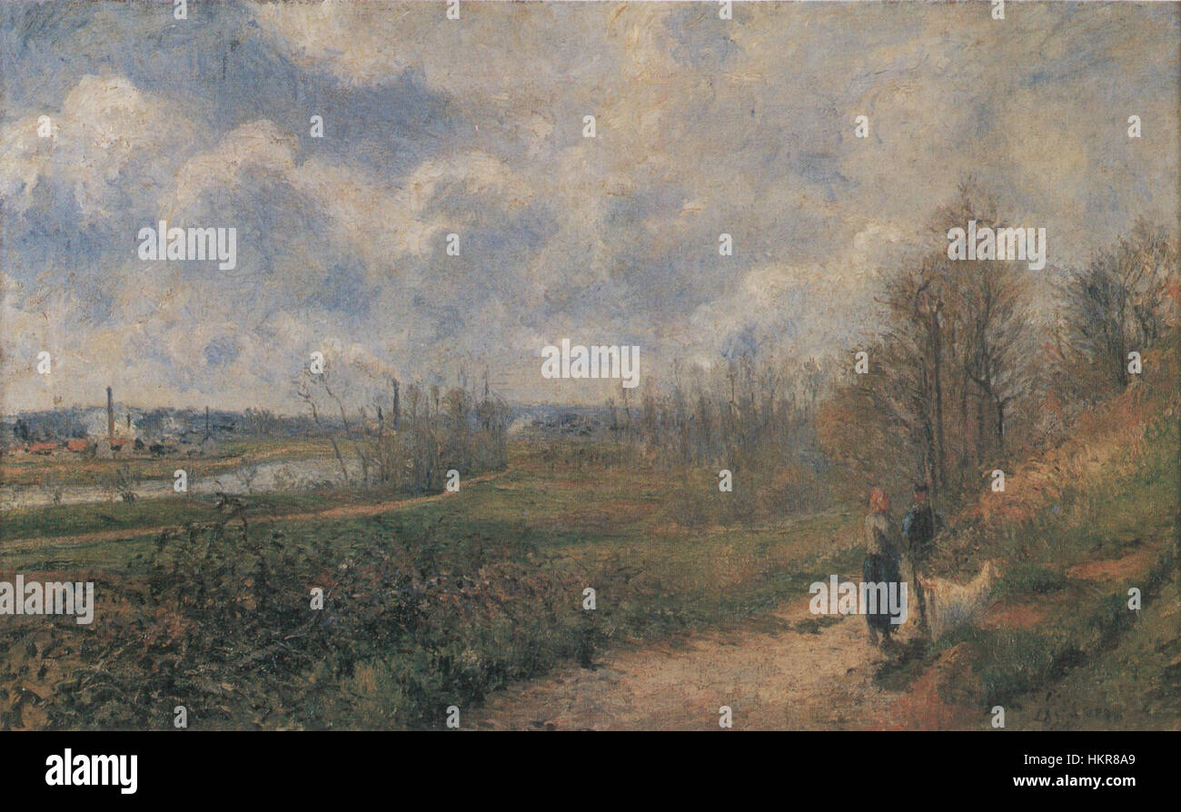 A renowned painting by Camille Pissarro from 1878 titled *La Sente du ...
