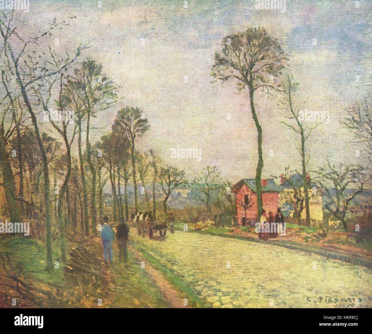 Camille Pissarro's painting '041' represents his impressionist style ...