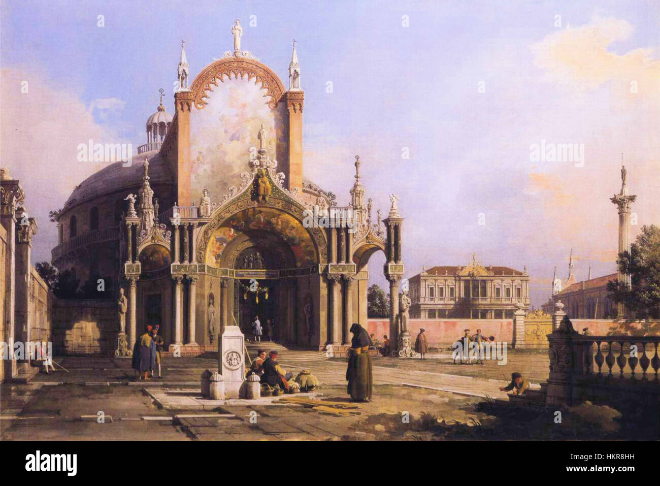 Gothic portico in a piazza hi-res stock photography and images - Alamy