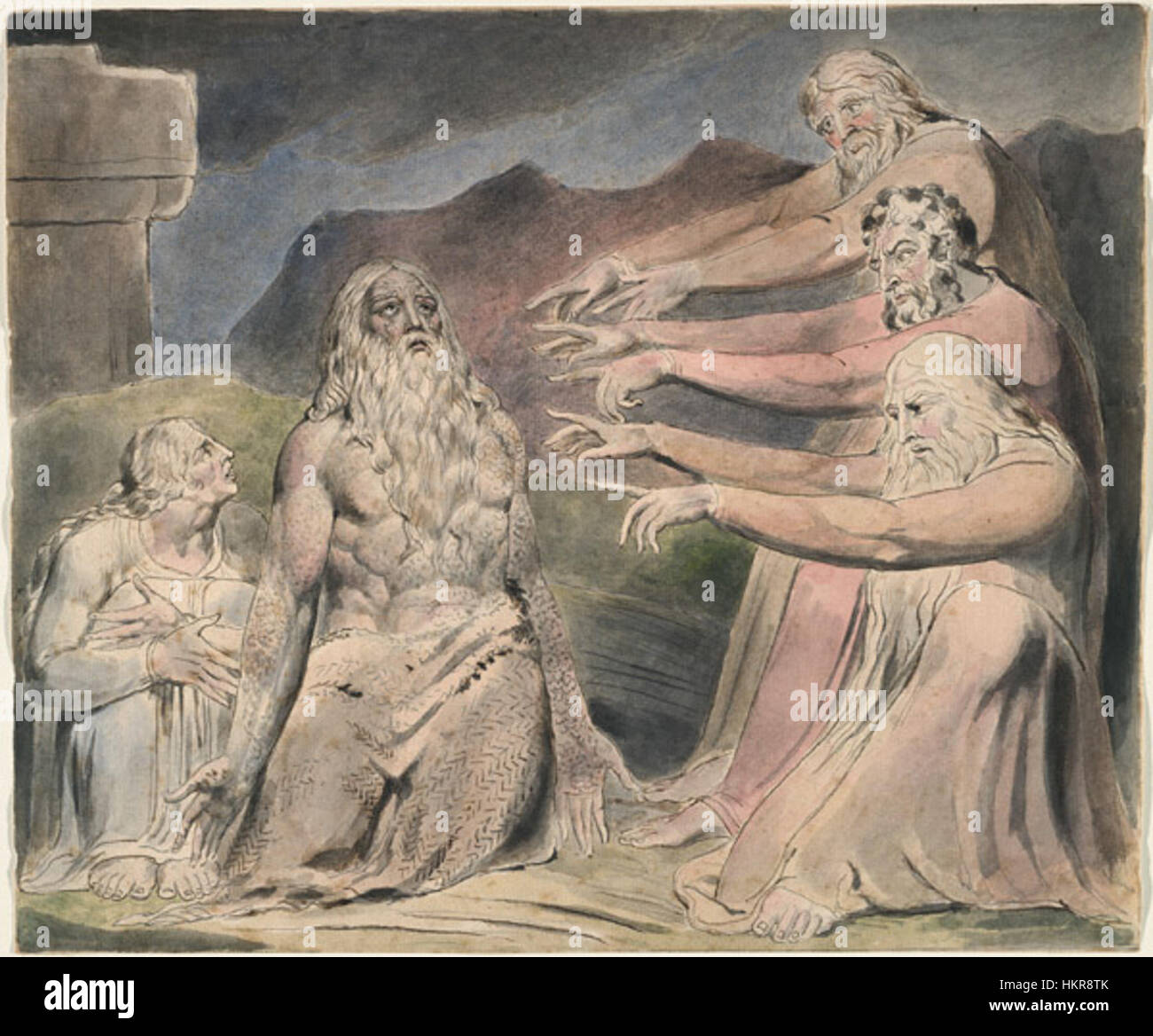 The *Book of Job*, illustrated by William Blake and completed by Linell ...