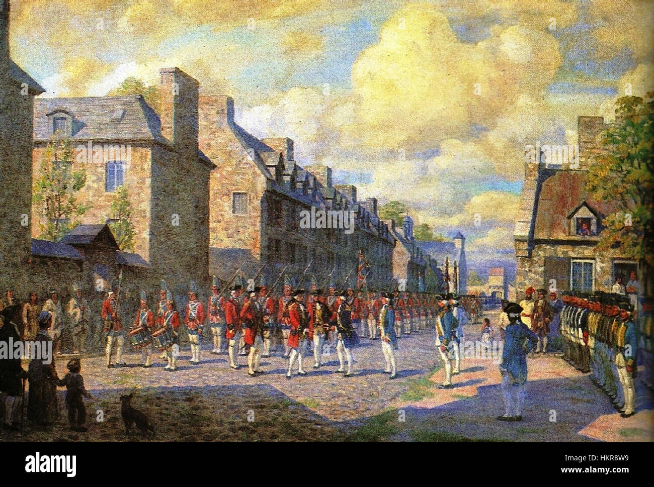 The 'Capitulation of Montreal' painting depicts the moment in 1760 when ...