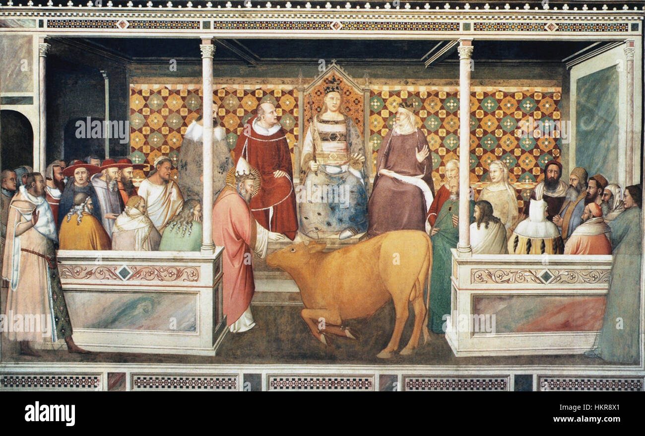 The Cappella Bardi di Vernio painting captures a scene within the ...