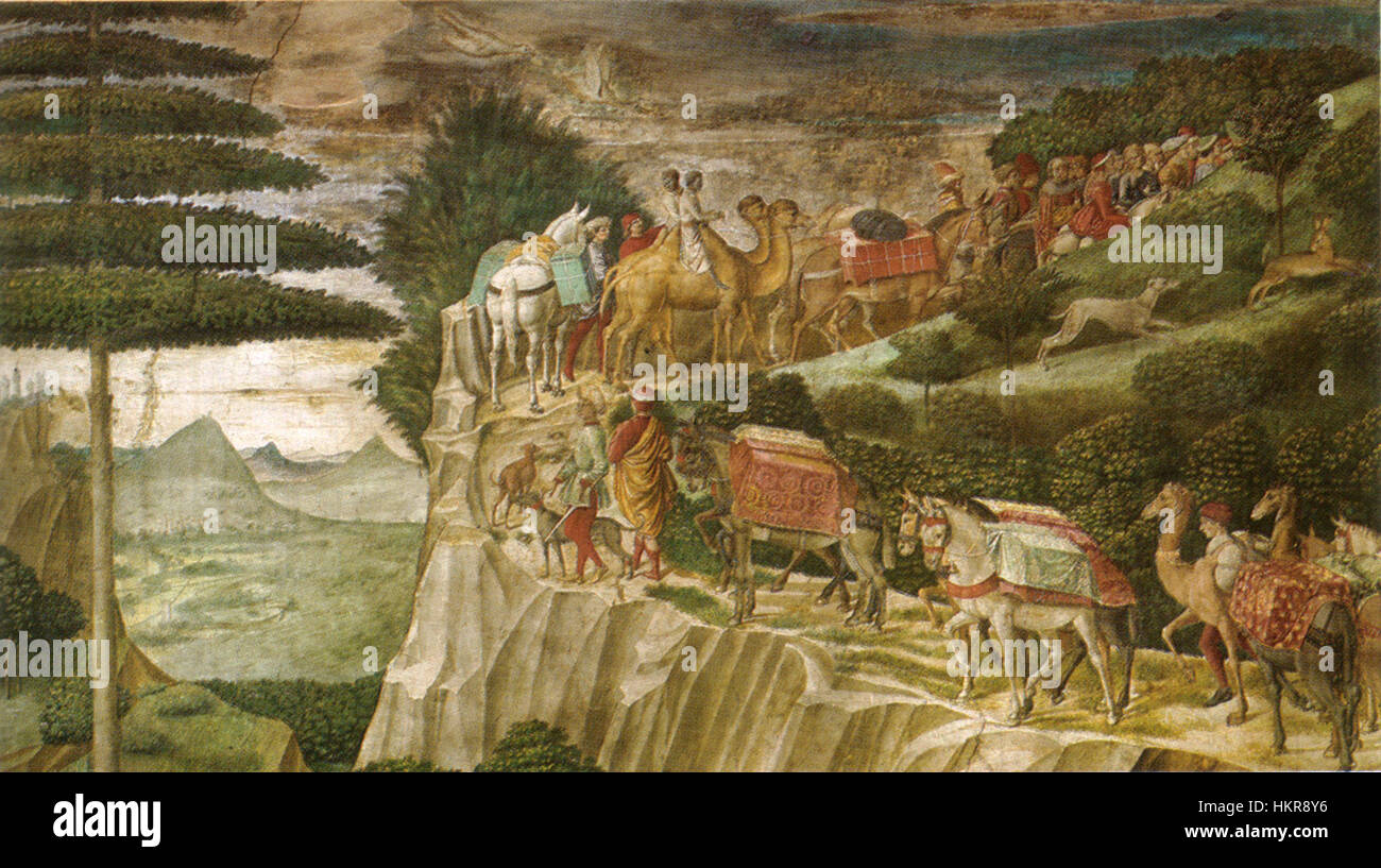 A detailed depiction of the procession from the *Cappella dei Magi ...