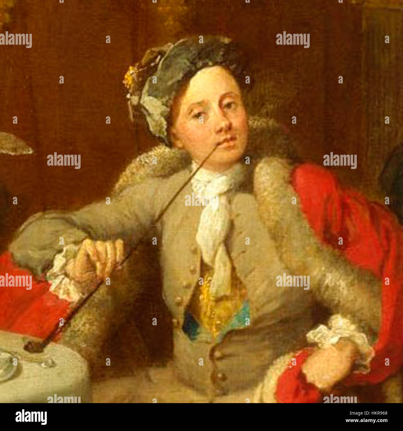 This painting depicts Captain Lord George Graham, a British naval ...