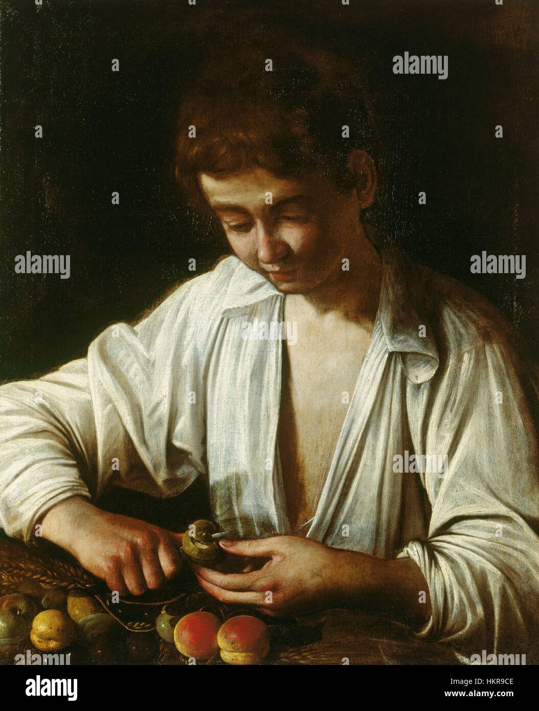 Caravaggio's painting 'A Boy Peeling Fruit' is a notable example of his ...