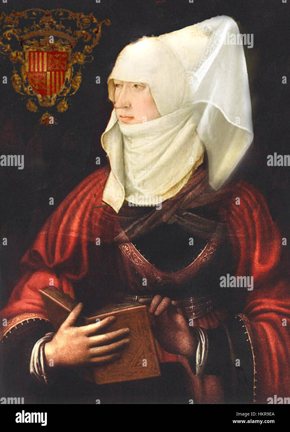 This painting portrays Blanca I of Navarre, the Queen of Navarre during ...