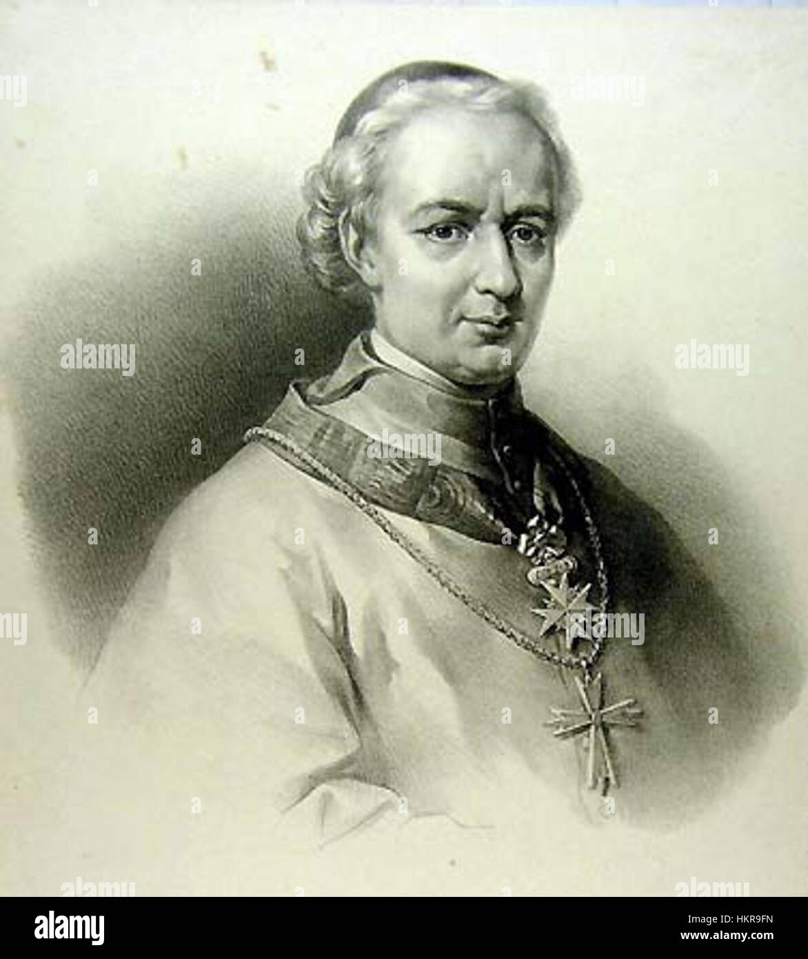 This historical portrait of Cardinal Luigi Lambruschini captures the ...