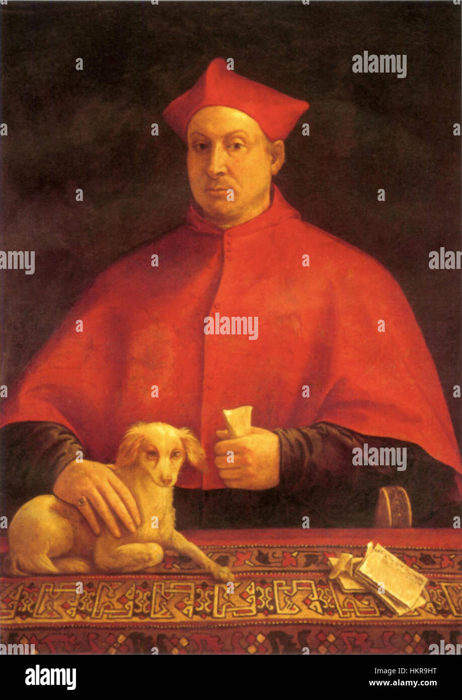 The portrait of Cardinal Pompeo Colonna captures the dignified presence ...