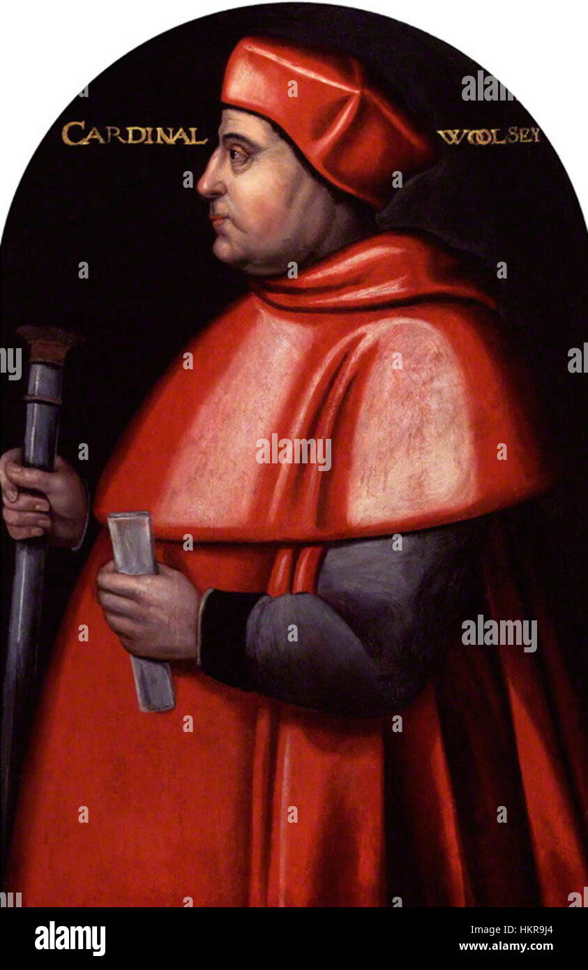 This portrait of Cardinal Woolsey, created by an unknown artist ...