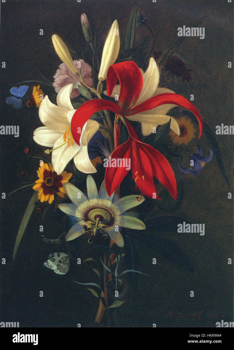 This artwork by Carl-Adolf Senff is a fine example of 19th-century ...