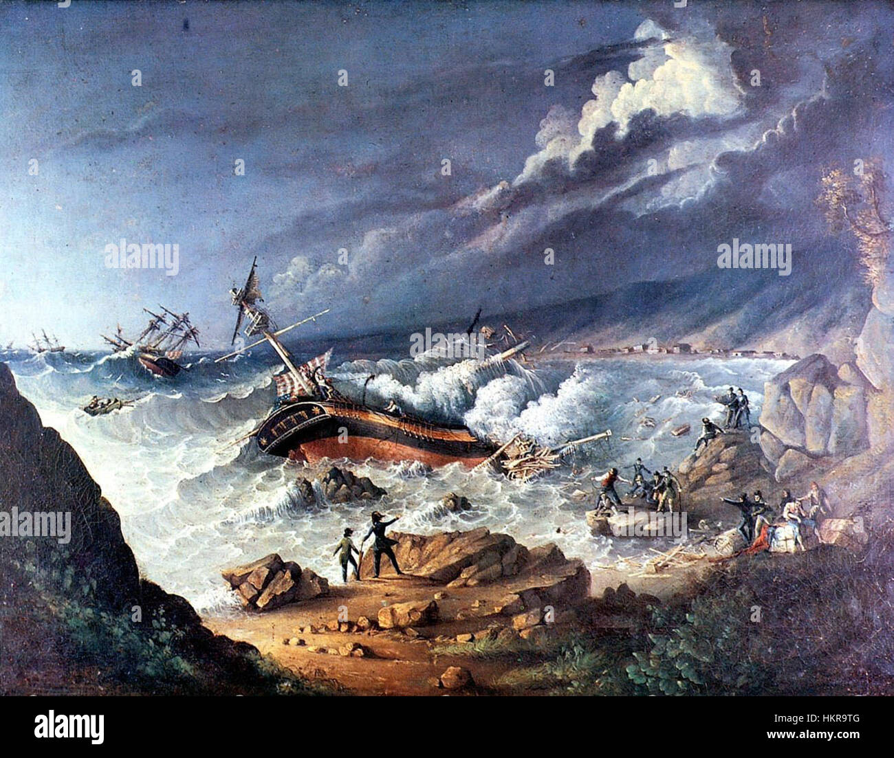 Carlos Wood's artwork 'El naufragio del Arethusa' captures the tragic ...