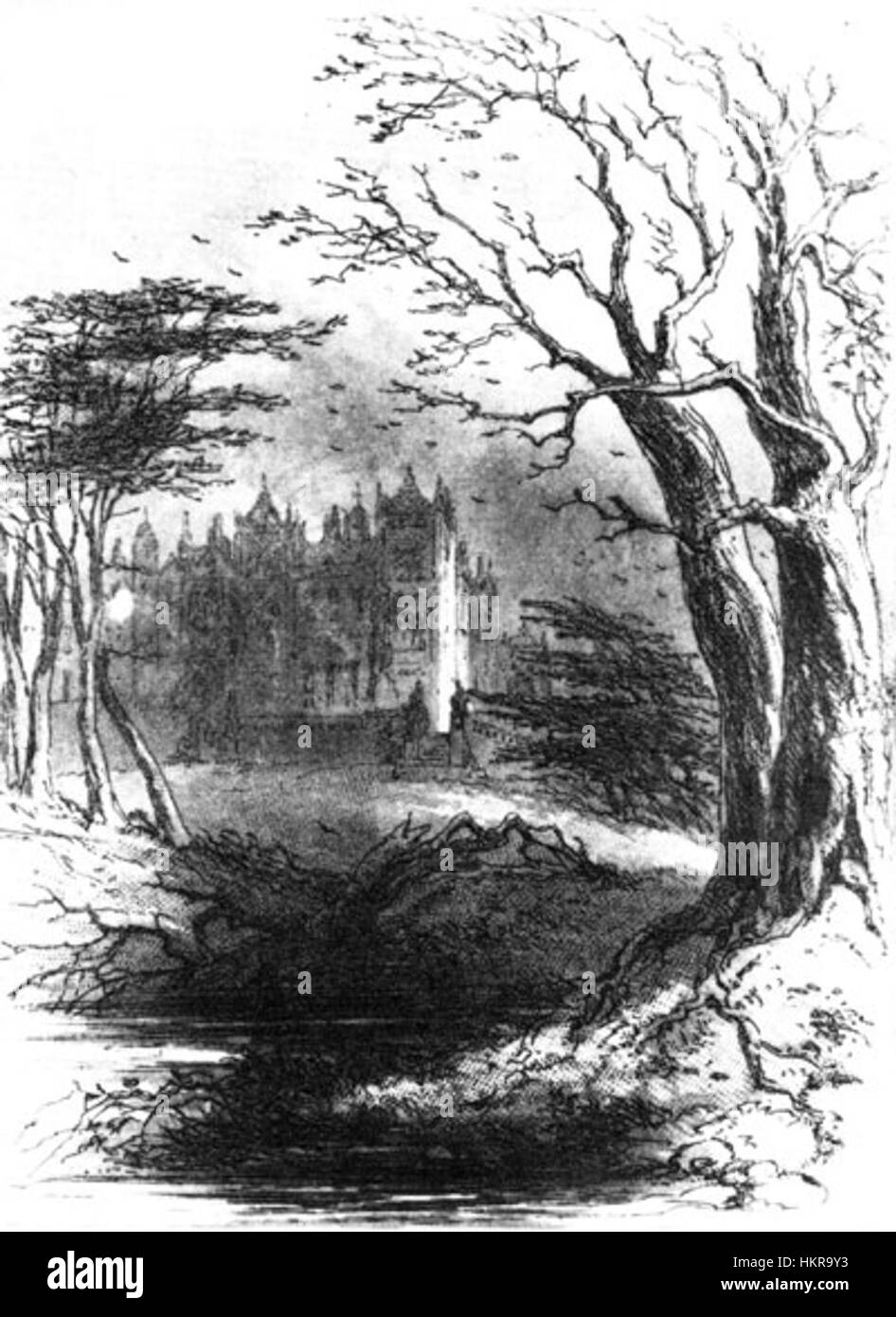 The frontispiece of Charles Dickens’ 'Bleak House' (2nd edition ...