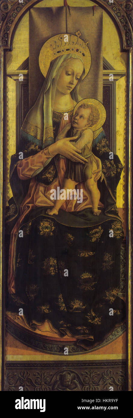 'Montefiore Madonna' by Carlo Crivelli is an iconic Renaissance painting portraying the Madonna ...