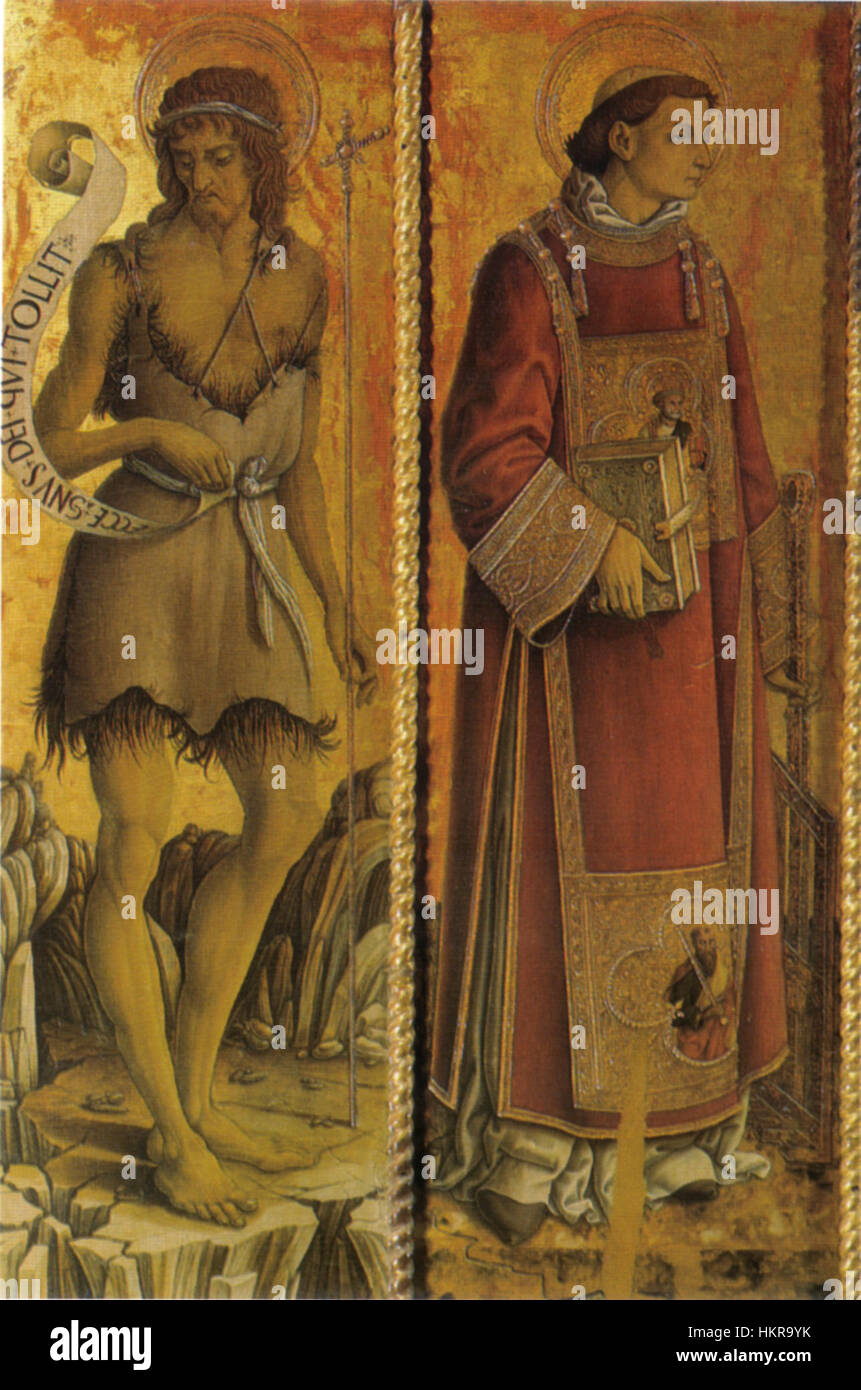 Carlo Crivelli's 'Polittico di Massa Fermana' is a religious altarpiece painted in the late 15th ...