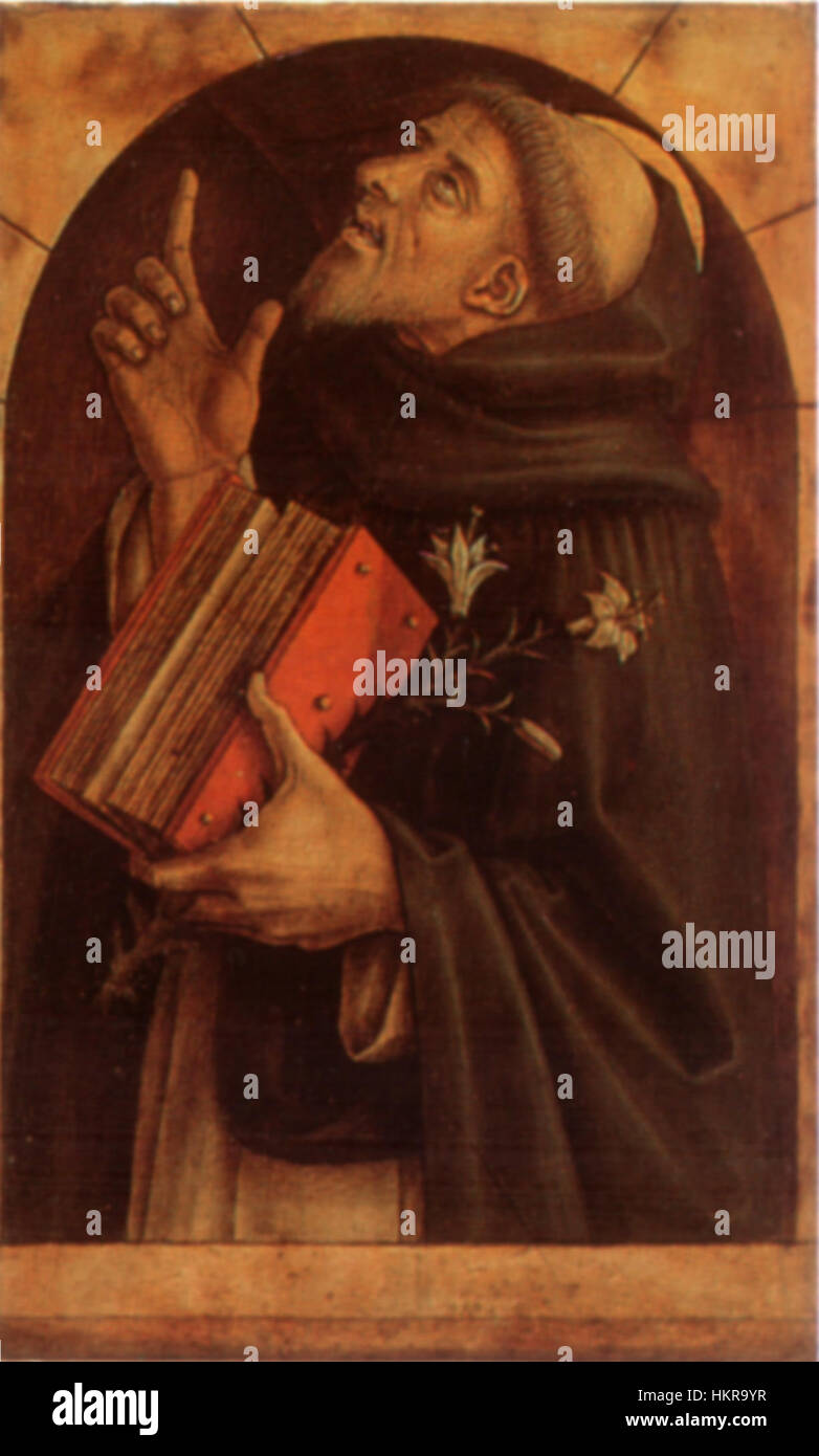 This painting by Carlo Crivelli, 'San Domenico', created in Esztergom ...