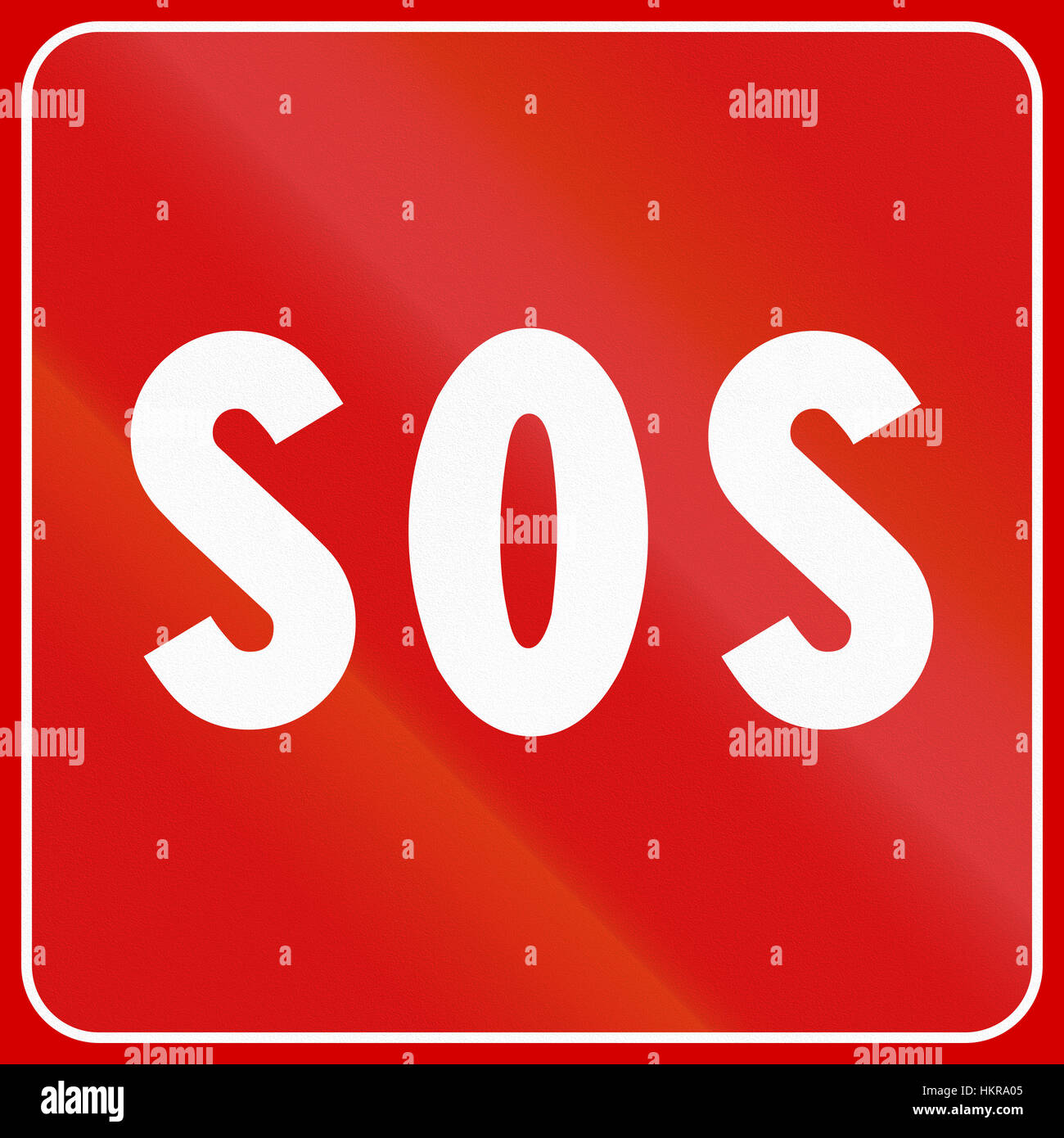 Road sign used in Italy - SOS Stock Photo - Alamy