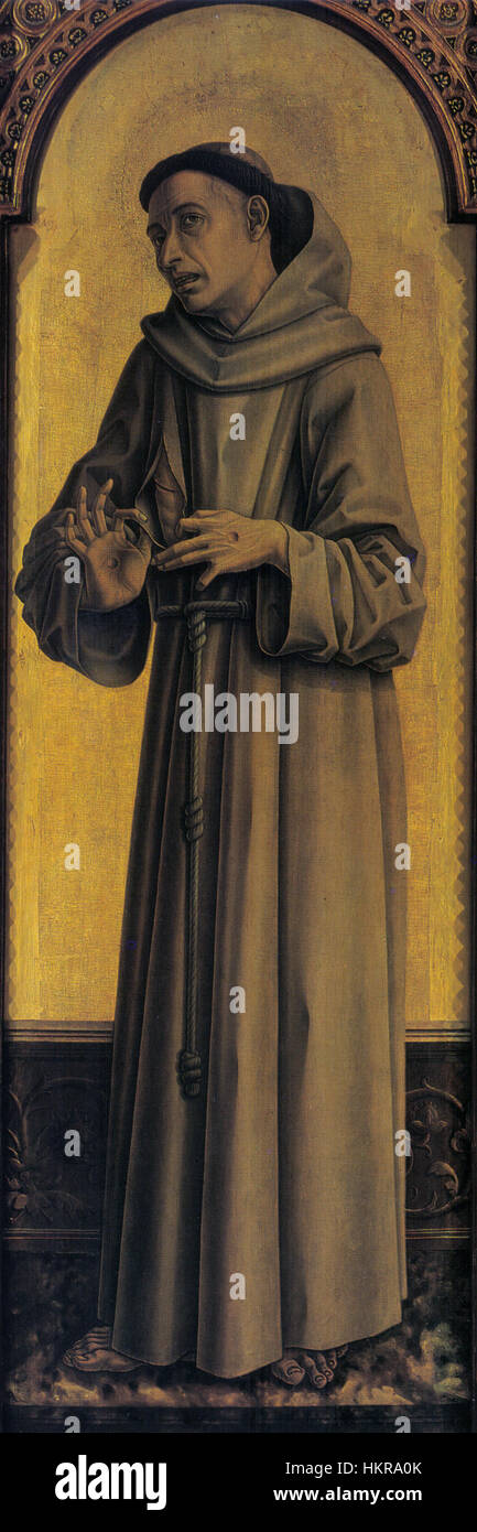 Carlo Crivelli's painting, 'Montefiore, San Francesco k,' is a work of art from the Italian ...