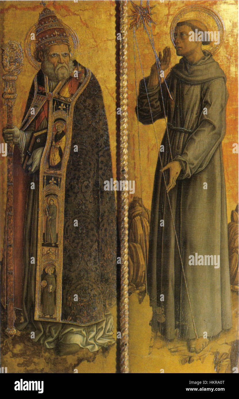 Carlo Crivelli's 'Polittico di Massa Fermana' is an altarpiece painted in the late 15th century ...