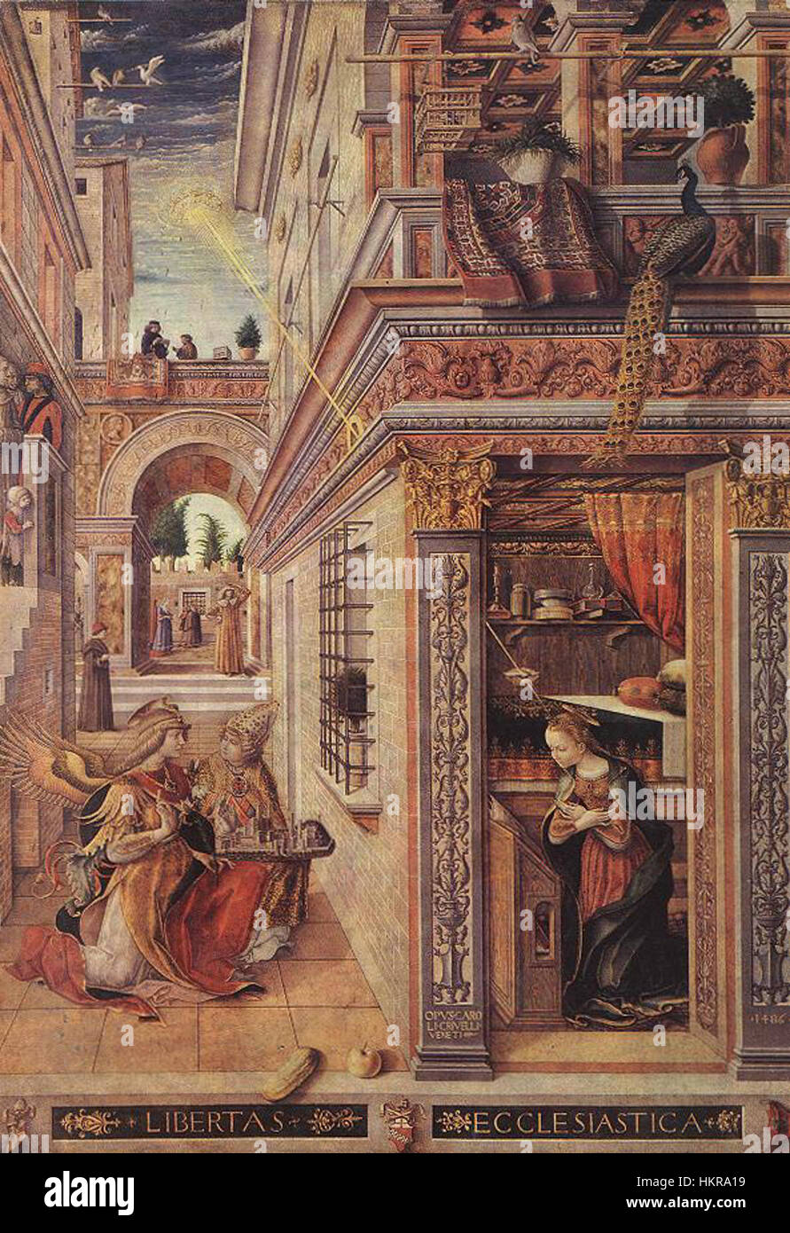 The annunciation with st emidius hi-res stock photography and images - Alamy