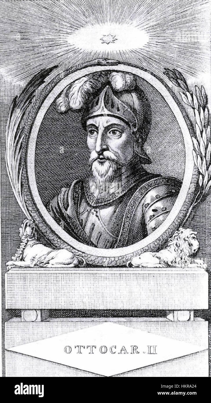 The 'Portrait of Ottokar II Premysl' painted by Blaschke in 1808 ...