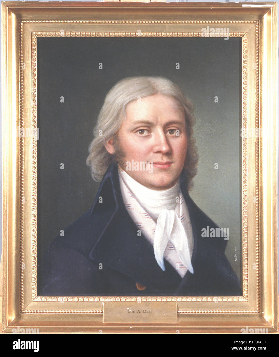 A portrait of Carl Adolph Dahl, painted by Christopher Pritzier Meidell ...