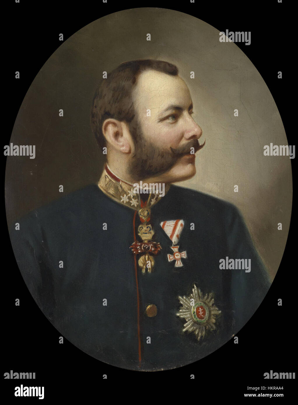 This 19th-century portrait of Archduke Friedrich of Austria, painted by ...