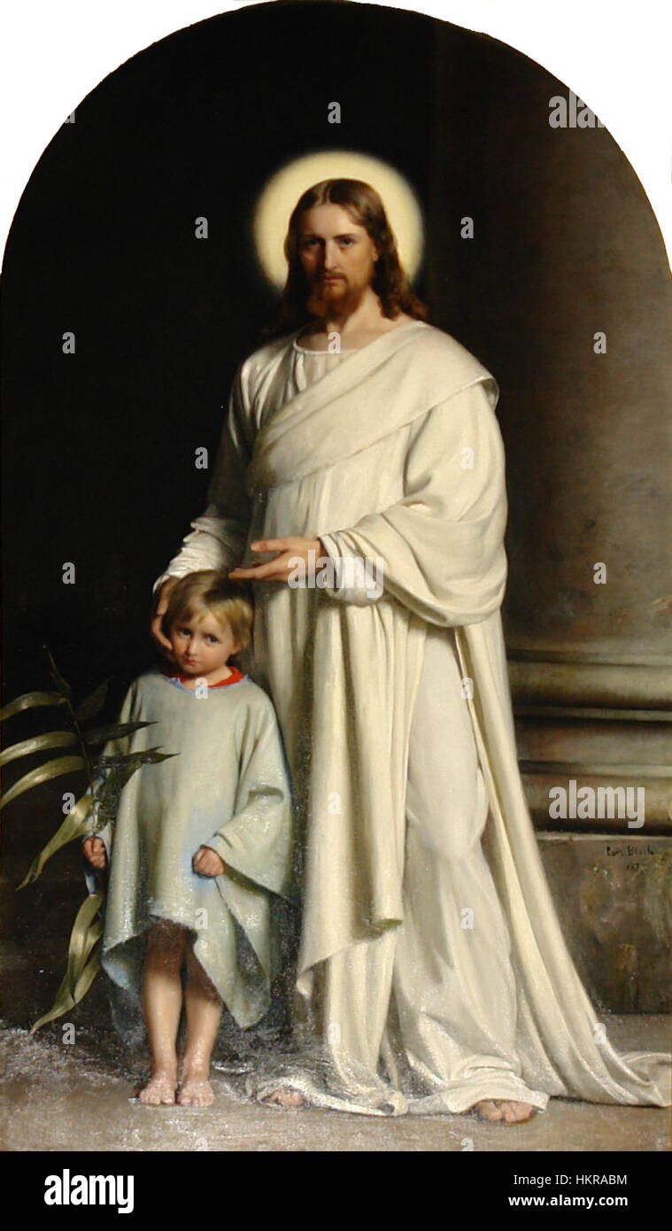 This 19th-century painting by Carl Bloch depicts the serene and tender ...