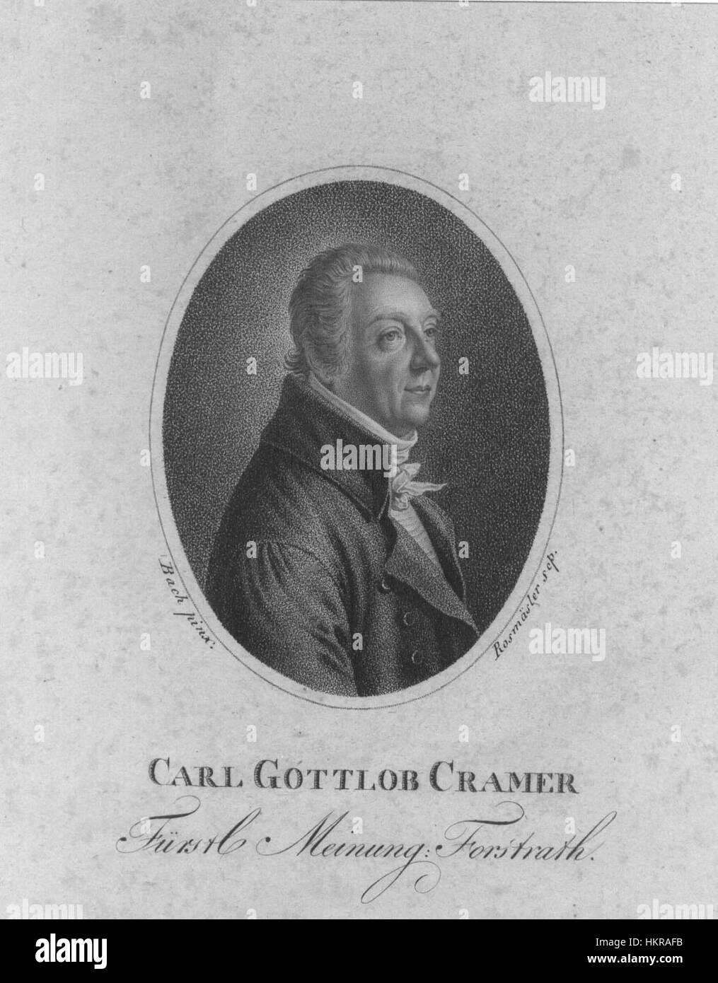 A portrait or scene created by Carl Gottlob Cramer, highlighting the ...