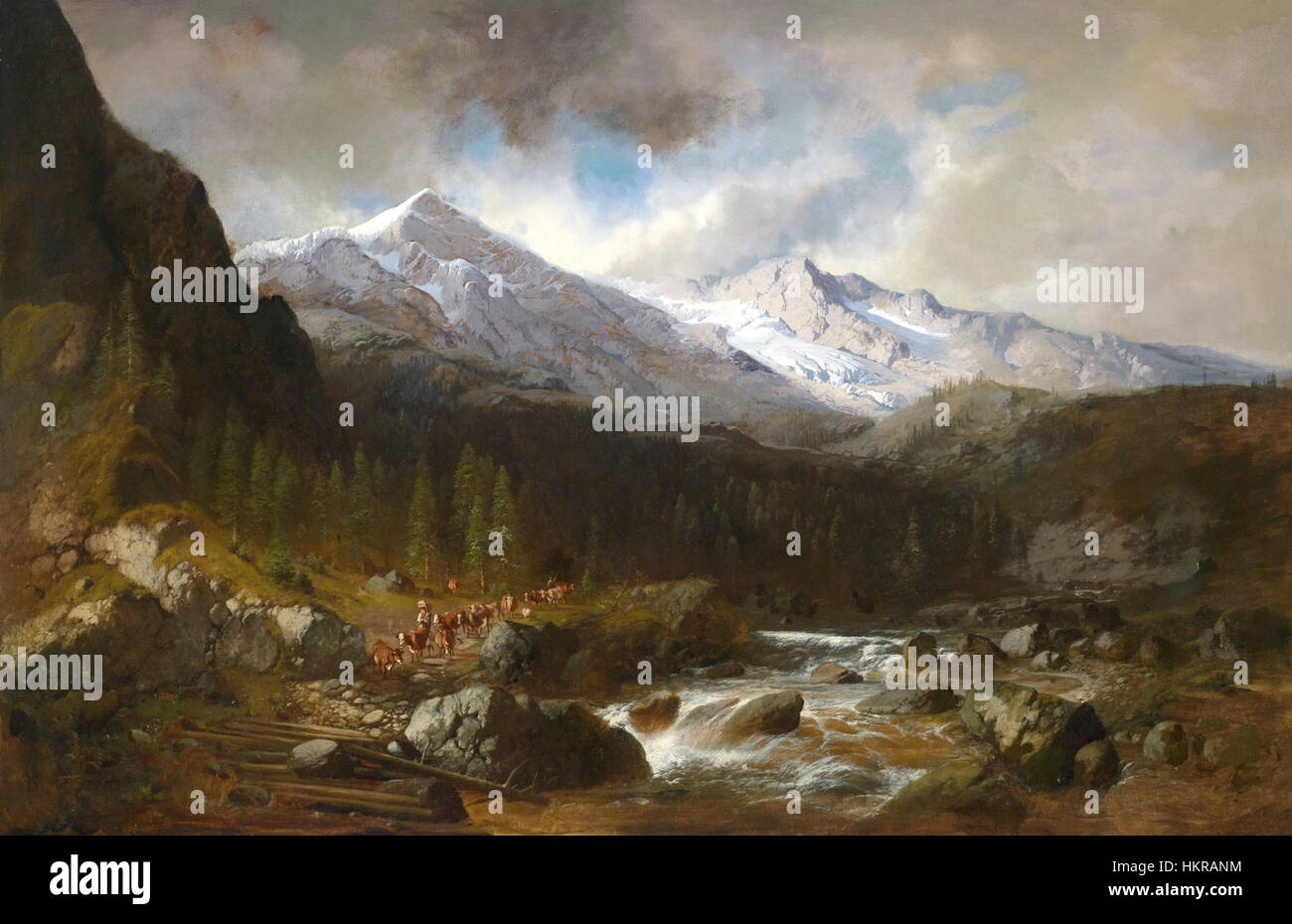 Carl Millner’s 1856 painting 'Viehabtrieb' depicts a pastoral scene ... Carl Millner’s 1856 painting 'Viehabtrieb' depicts a pastoral scene ...