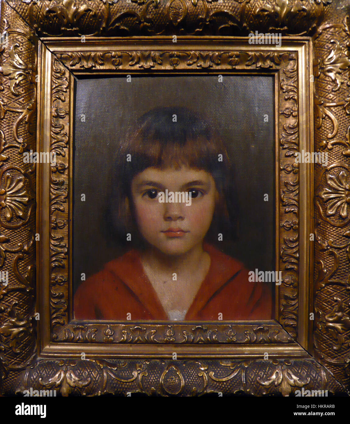 This portrait by Carl Rudolph Sohn, painted in 1887, depicts his ...