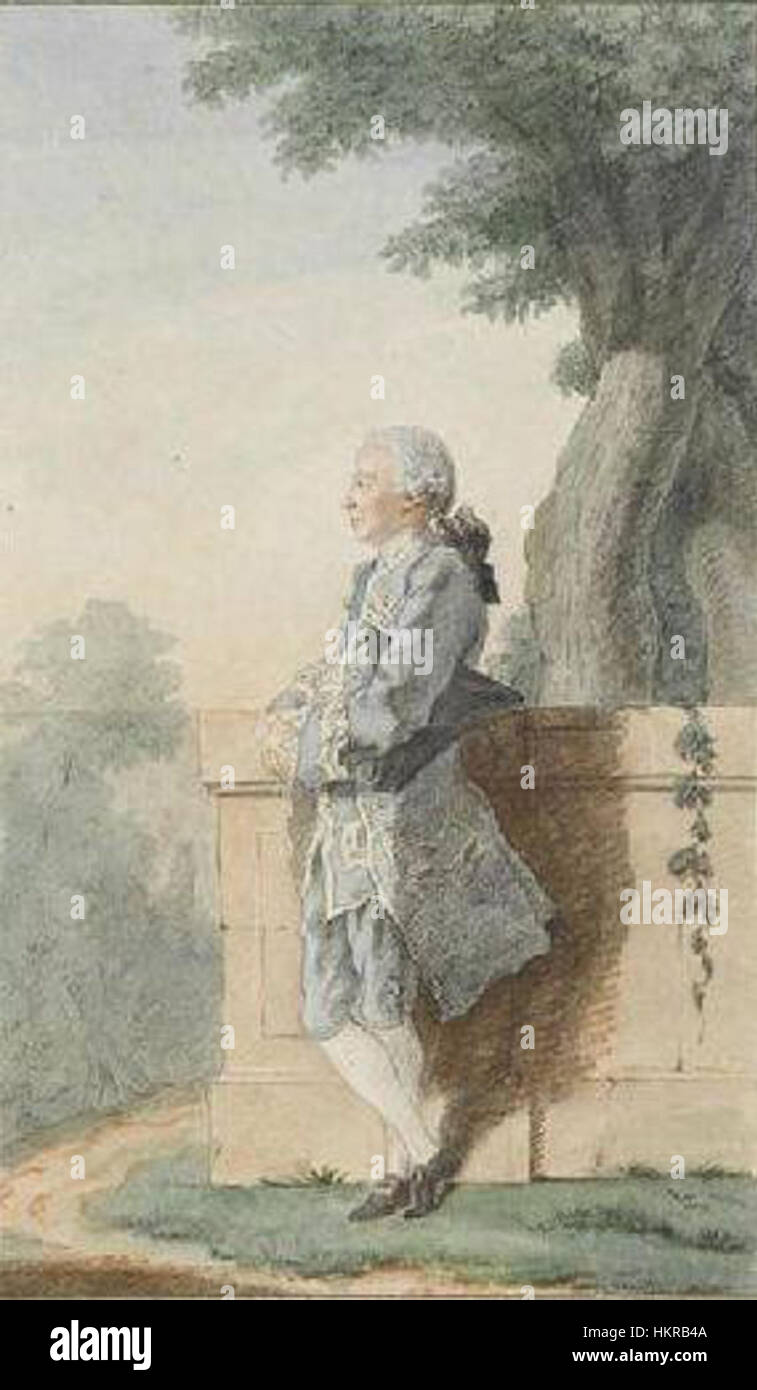 The portrait of M. le Comte de Broglie by Carmontelle showcases the ...