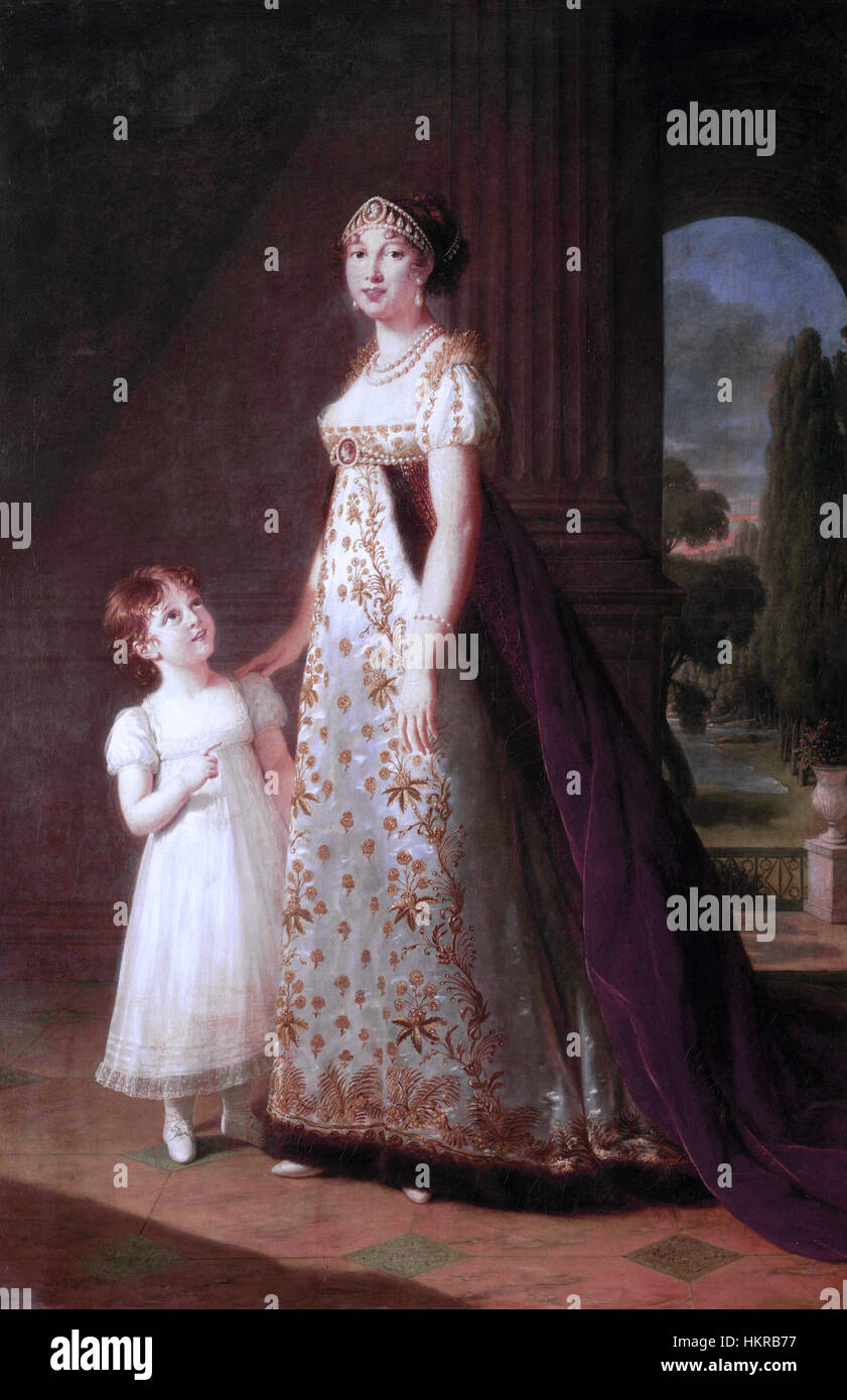 'Caroline Murat' is a portrait painted by Ã‰lisabeth Louise VigÃ©e Le ...
