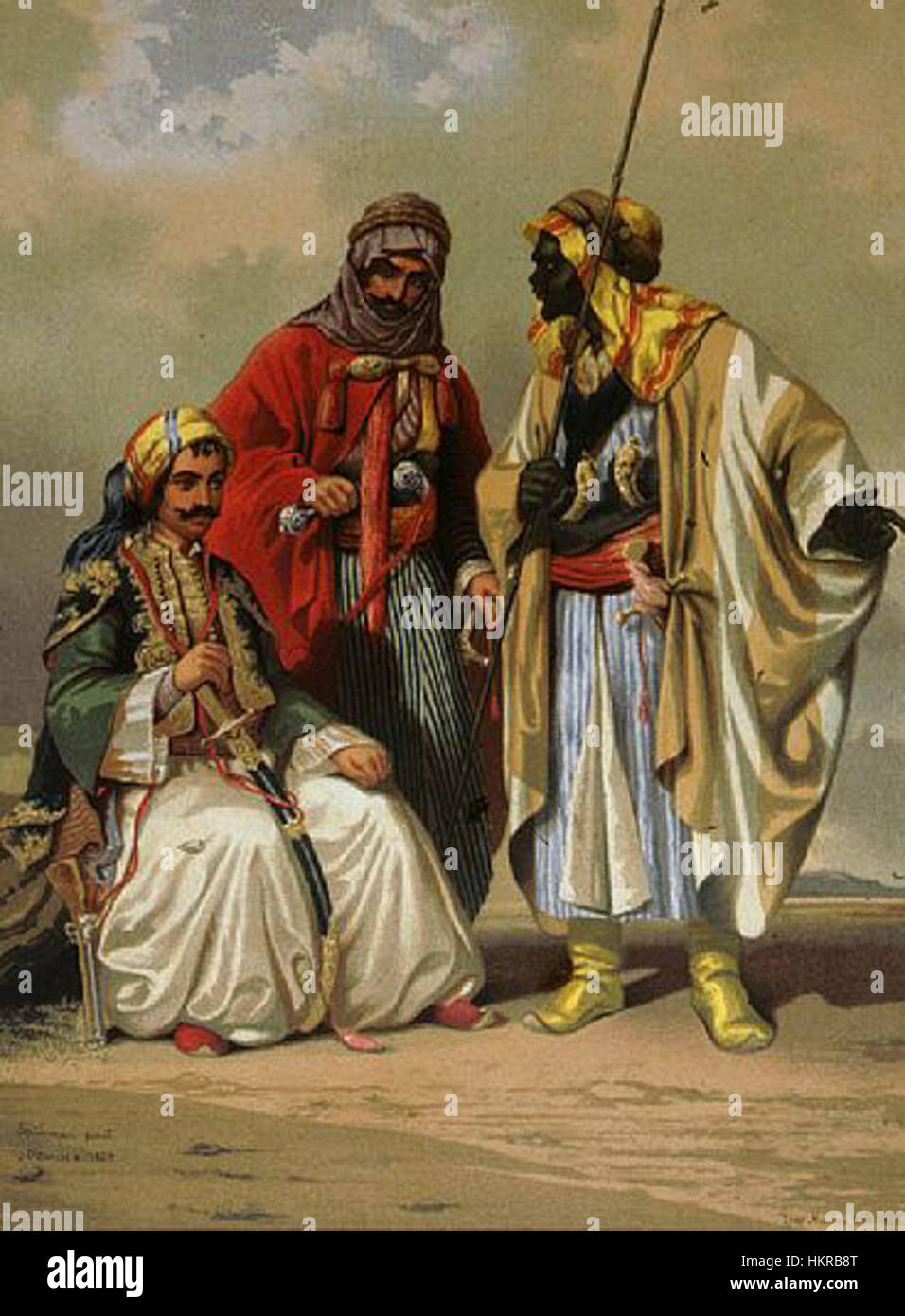 Carol Szathmari’s 1854 painting of Arabian Bashibouzouks captures the ...