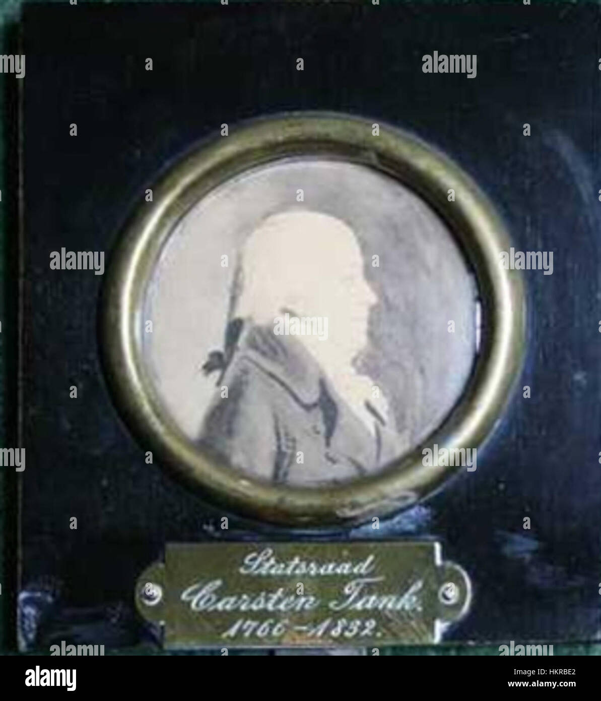 A portrait of Carsten Tank, a Danish figure from the late 18th century ...