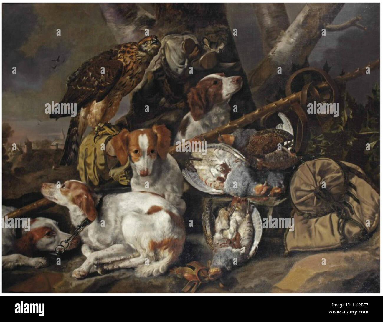 Carstian Luyckxâ€™s hunting still life painting features partridges ...