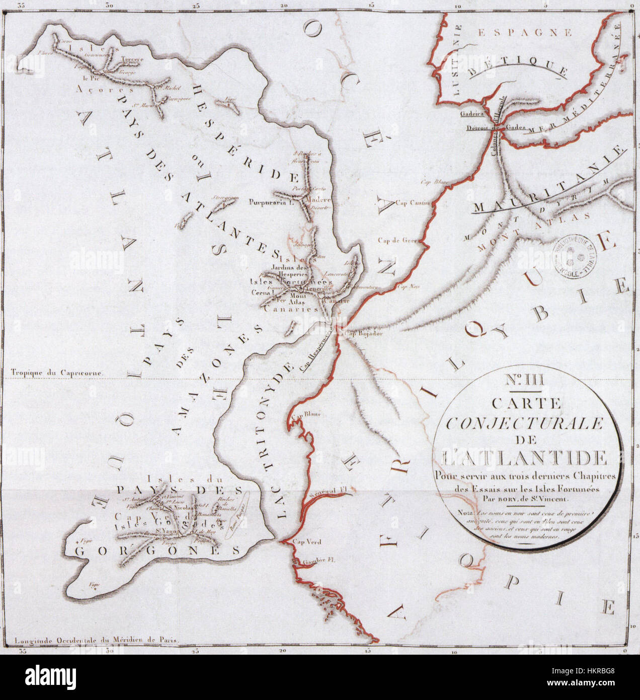 The 'Carte Atlantide' is a historical map or artwork depicting Atlantis ...