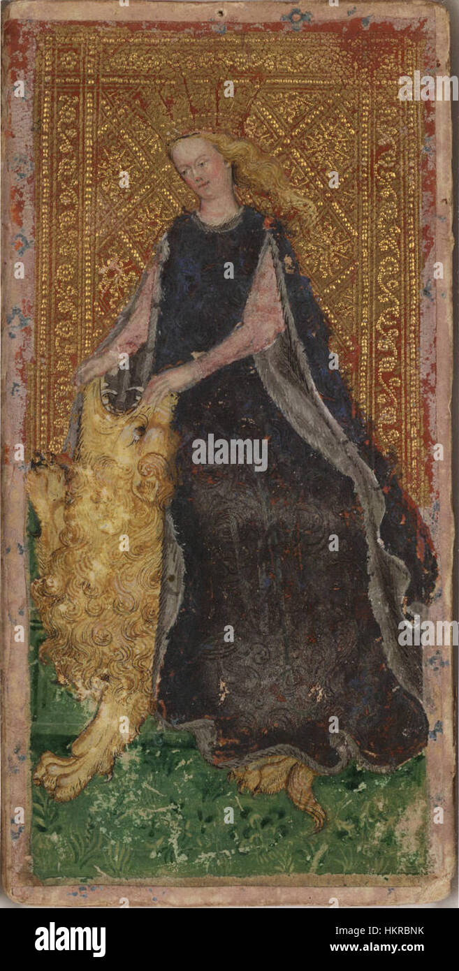 The 'Cary-Yale Tarot deck' features a card titled 'Strength,' which ...