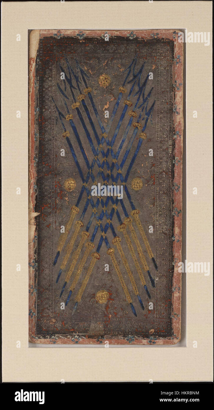 The 'Ten of Arrows' card from the Cary-Yale Tarot deck symbolizes ...