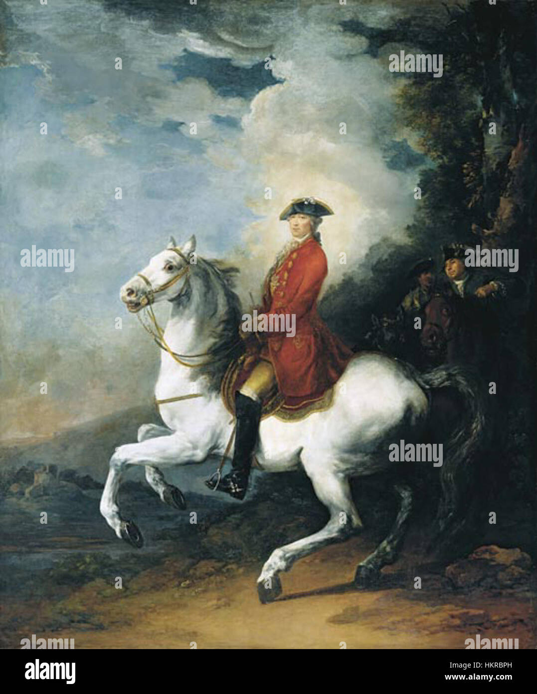 This portrait by Casanova depicts the figure of Fuerst Wenzel ...