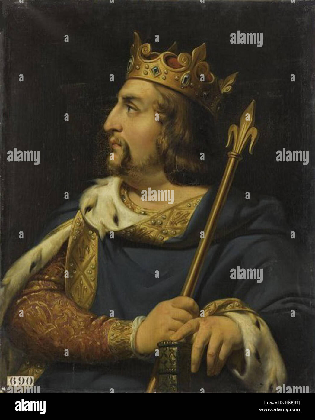 'Louis VI of France' by Blondel depicts the medieval king in a regal ...